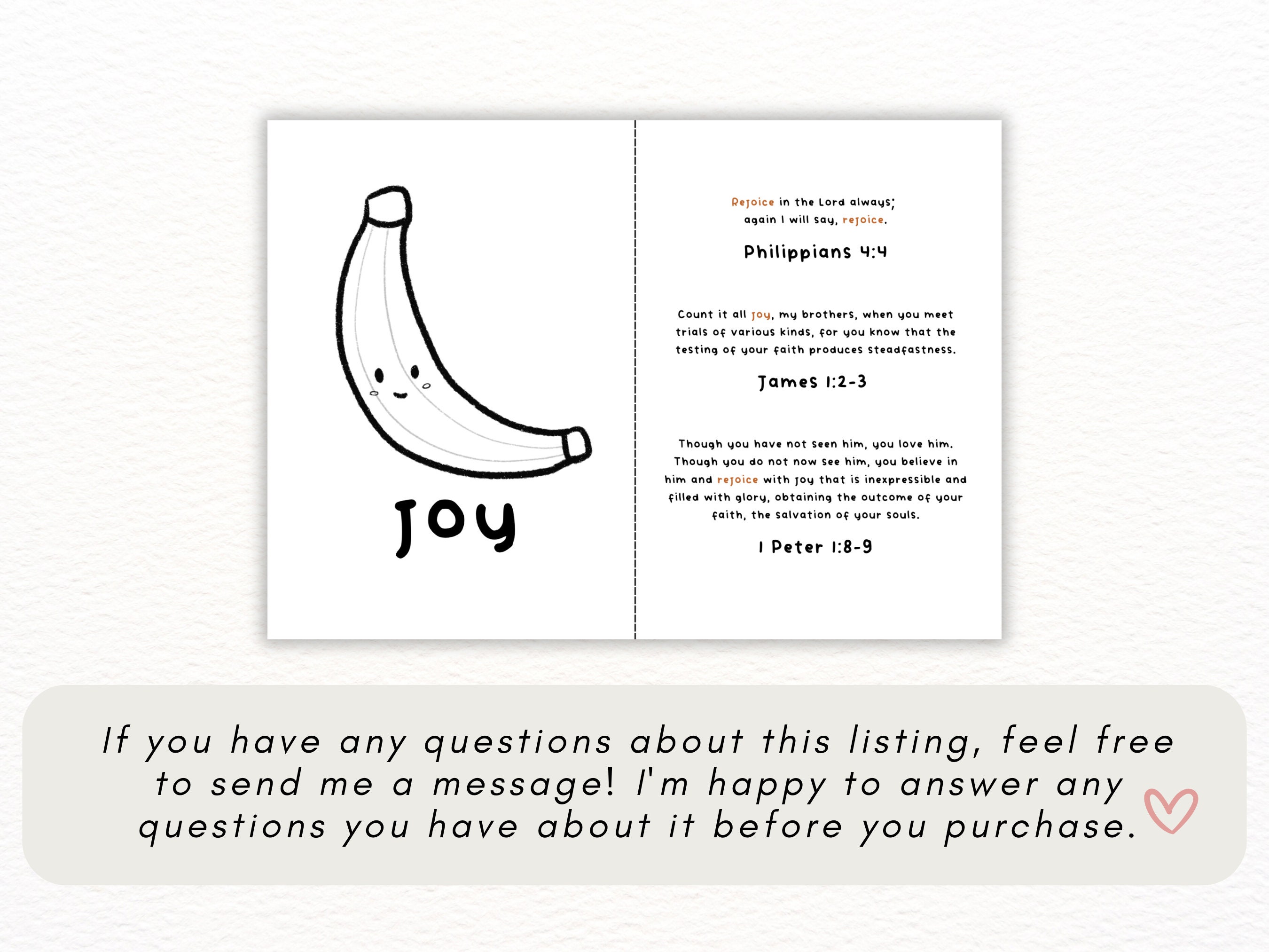 Fruit of the Spirit Flash Cards With Bible Verses Sunday School ...