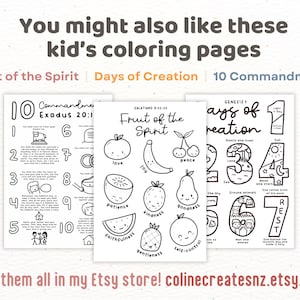 Fruit of the Spirit Activity Match up Bible Verses | Christian Coloring ...