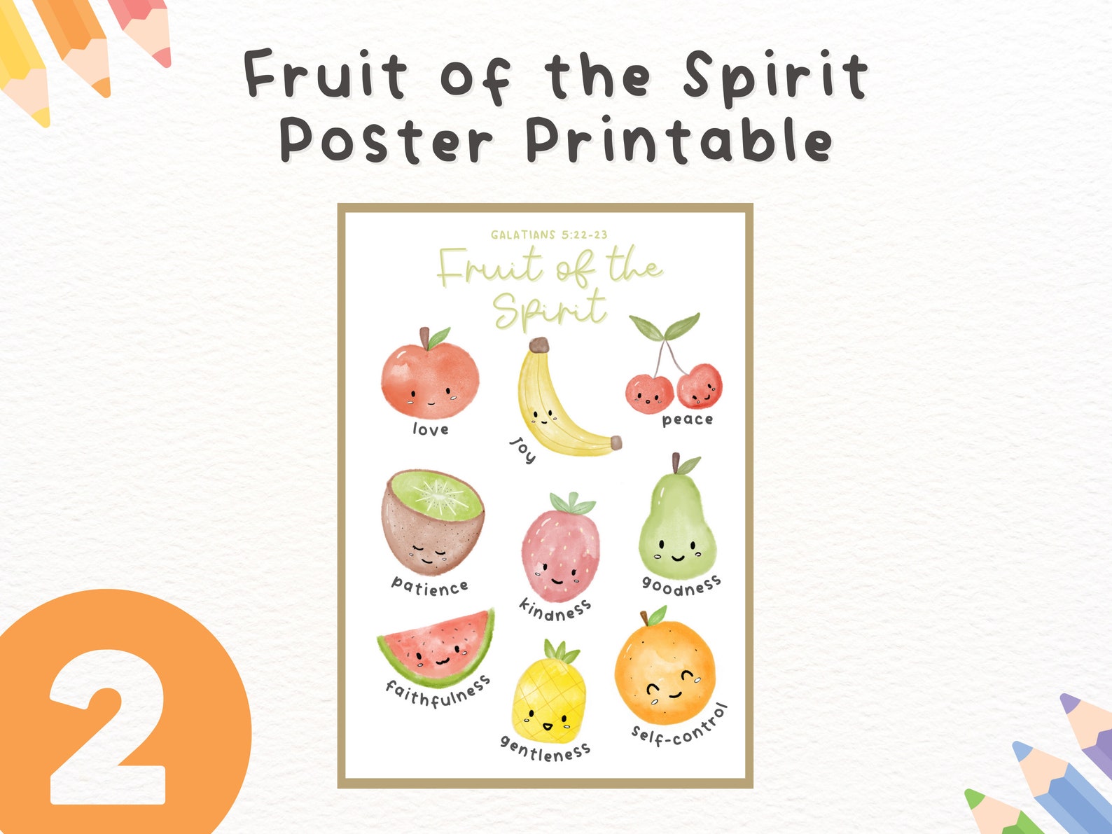 Fruit of the Spirit Learning Bundle for Children Sunday School ...