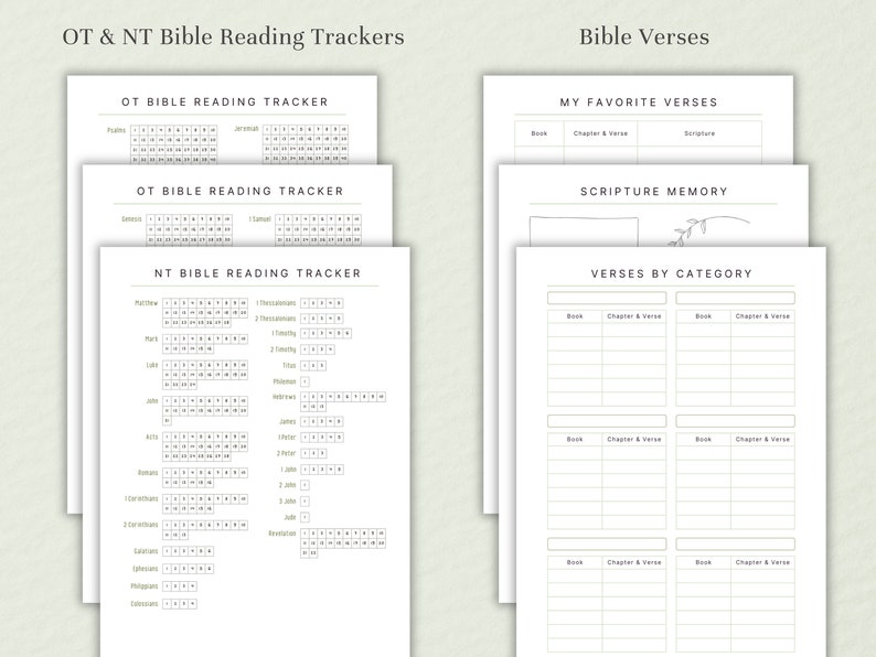 Bible Study Journal Printable PDF, Bible Study Template, Faith Prayer ...