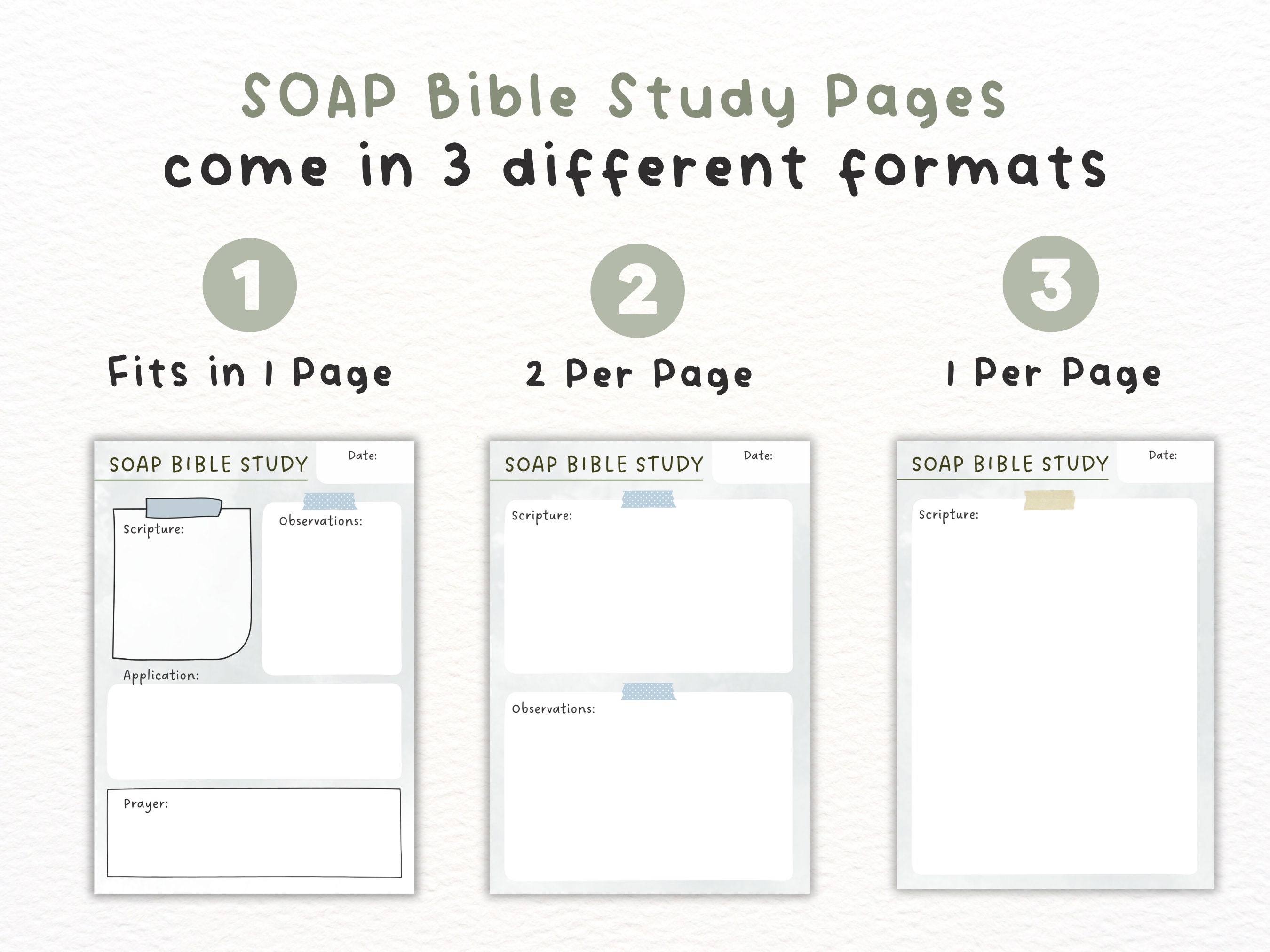 S.O.A.P. Bible Study Printable | SOAP Bible Study Tool, Christian ...