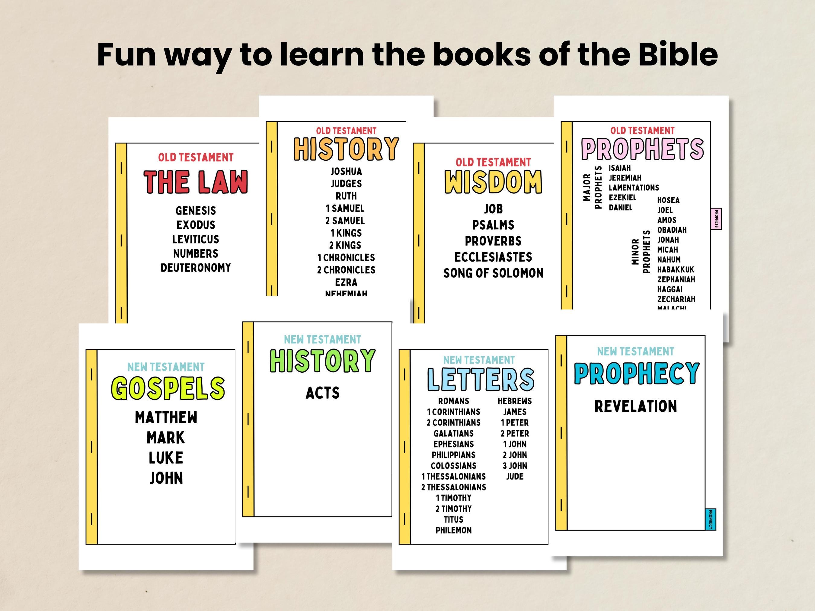 Books of the Bible Booklet Printable | Sunday School Craft, Homeschool ...