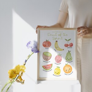 Fruit of the Spirit Wall Art Printable Poster | Christian Nursery Decor ...