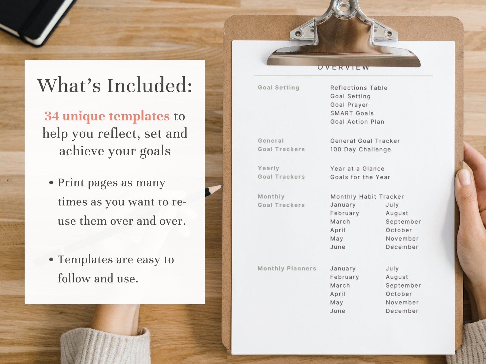 Christian Goals Planner Printable PDF, Faith Journal, Devotional Goals ...