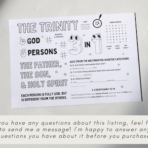 Kids Bible Activity Placemat Bundle Printables | Children Bible ...