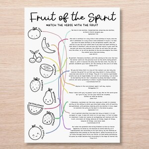 Fruit of the Spirit Activity Bundle for Children Sunday School ...