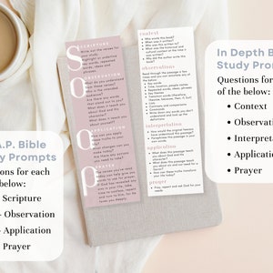 Bible Reading Tracker & Bible Study Bookmarks Bundle Printable | Books ...