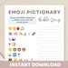 Bible Emoji Pictionary Game Printable | Christian Party Icebreaker ...