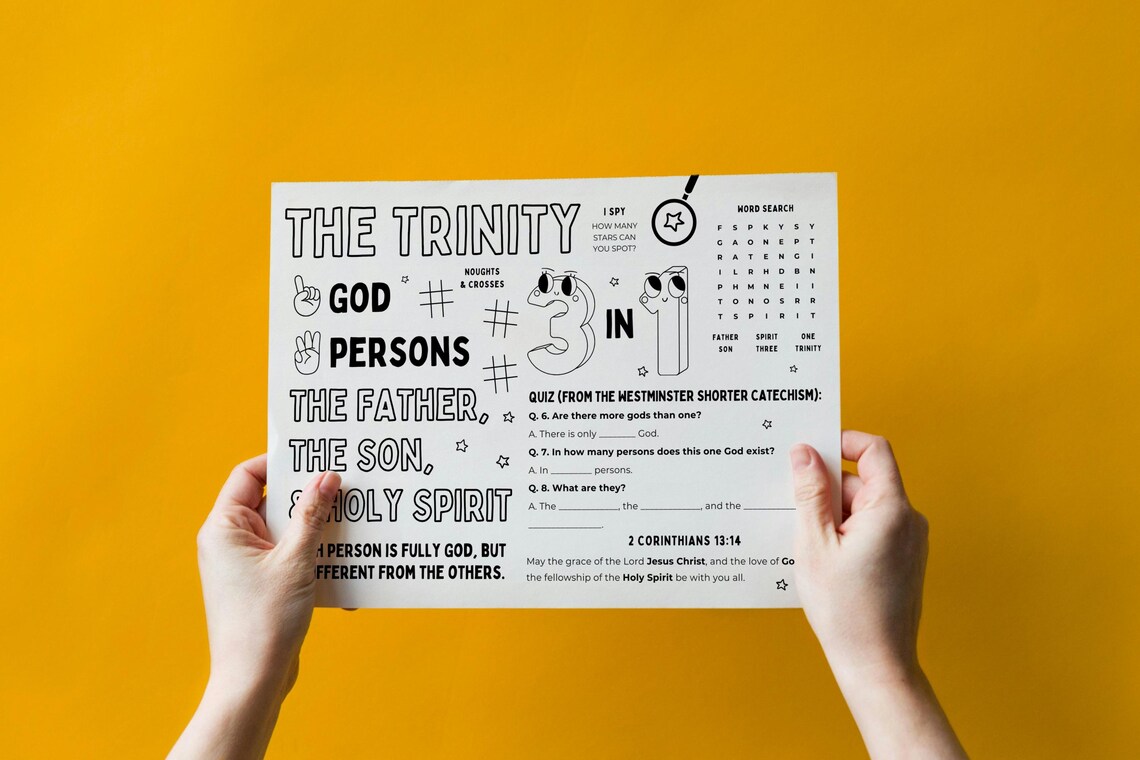 Trinity Activity Sheet Printable | God the Father, Son, Holy Spirit ...