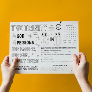 Trinity Activity Sheet Printable | God the Father, Son, Holy Spirit ...