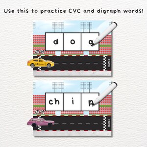 Phonics Blending Mat Racetrack PDF | Early Reading Word Building Mat ...