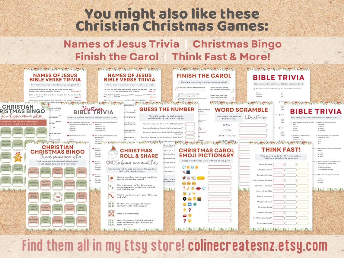 Christmas Carols Emoji Pictionary Game Printable PDF | Christian Party ...
