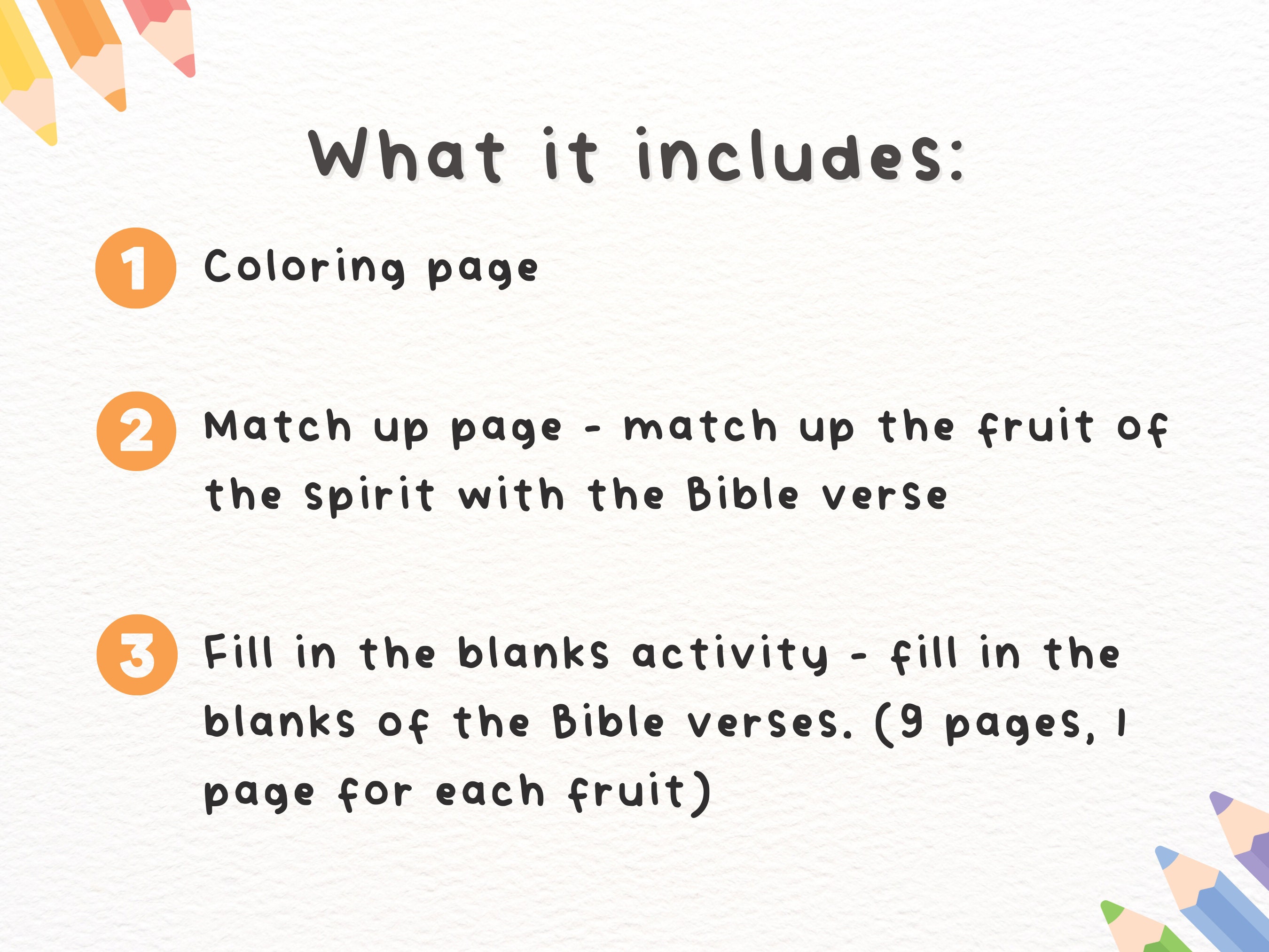Fruit of the Spirit Activity Bundle for Children Sunday School ...