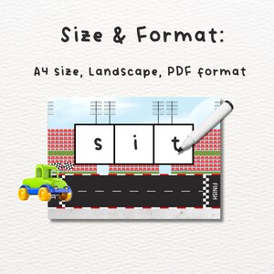 Phonics Blending Mat Racetrack PDF Early Reading Word Building Mat ...