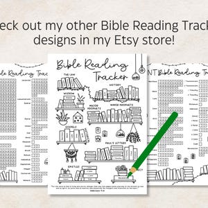Bible Reading Tracker With Books of the Bible Printable Coloring Page ...
