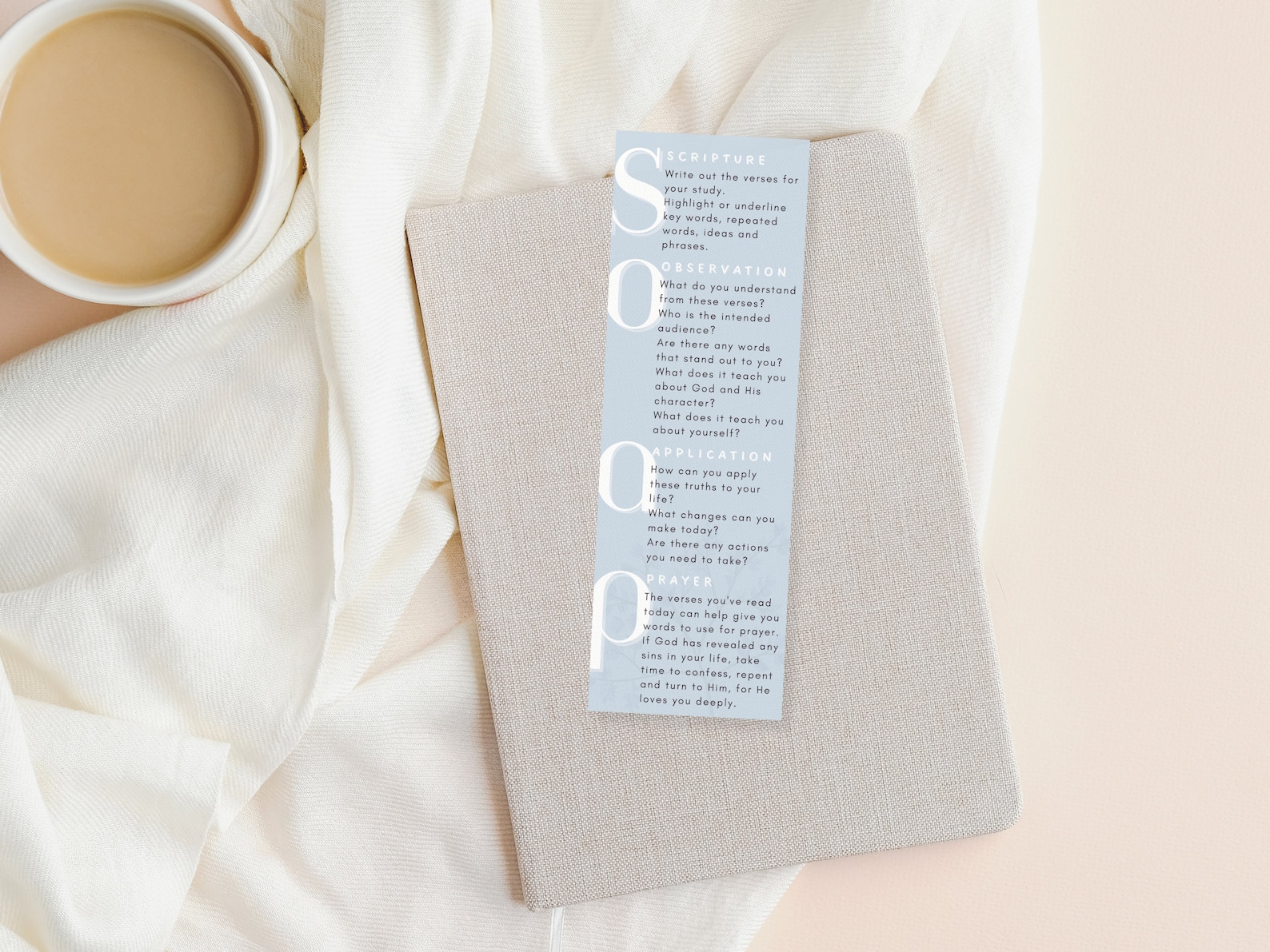 SOAP Bible Study Bookmark & ACTS Prayer Bookmarks | 4 Bible Study ...