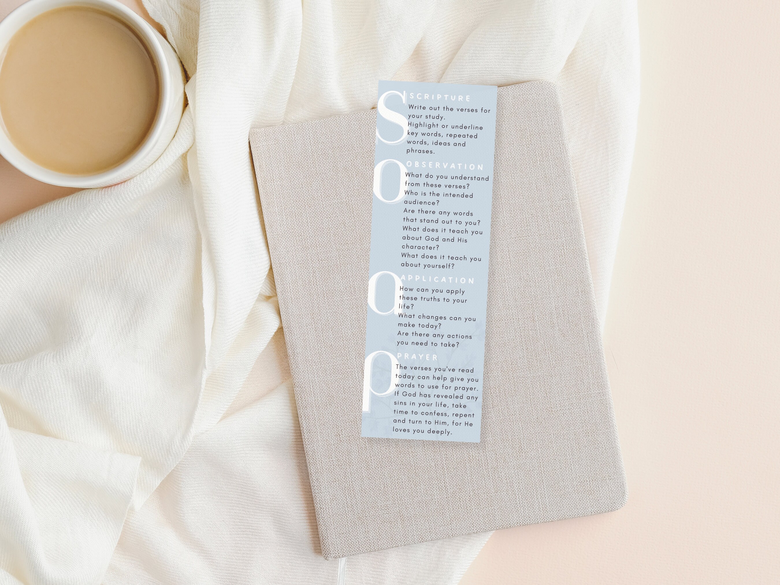 SOAP Bible Study Bookmark & ACTS Prayer Bookmarks | 4 Bible Study ...