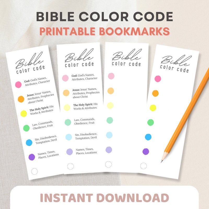 Bible Highlighting Codes - Etsy
