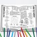 Books of the Bible Coloring Placemat Printable | Sunday School ...