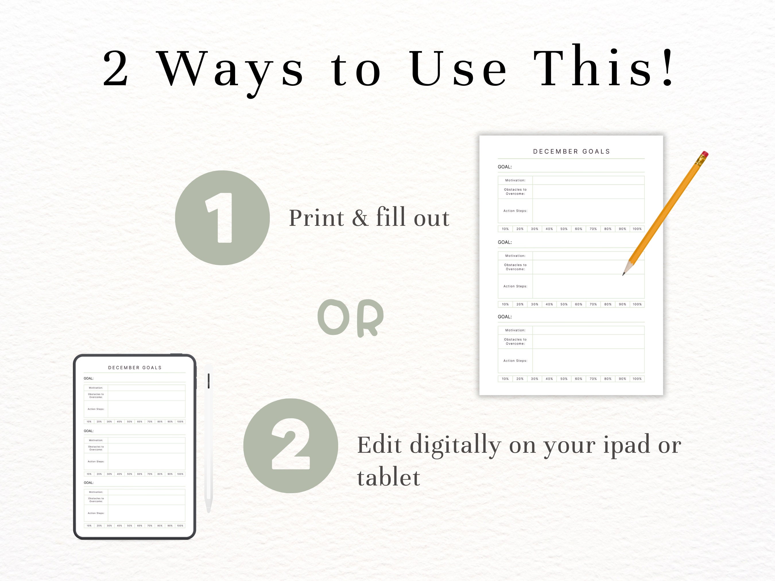 Christian Goals Planner Printable PDF, Faith Journal, Devotional Goals ...