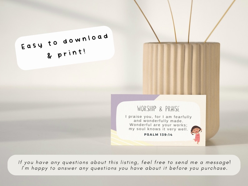 52 Children Scripture Cards Printable ESV Kids Bible Verse Memory Cards ...