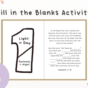 Days of Creation Bundle for Children | Sunday School Activities ...