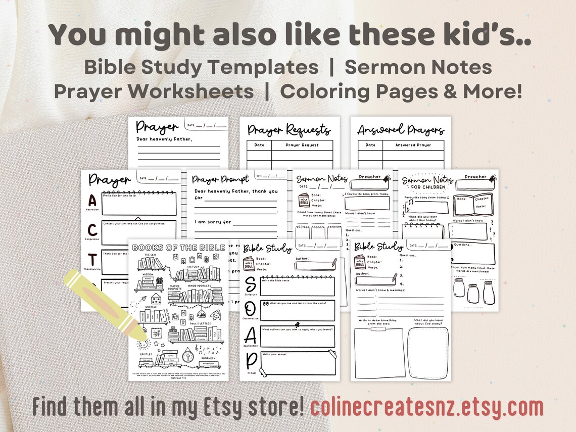 Sermon Notes Printable for Children Kids Elementary School Youth | Kids ...