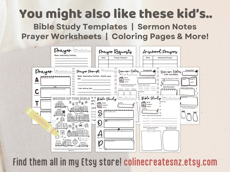 Sermon Notes Printable for Children Kids Elementary School Youth | Kids ...