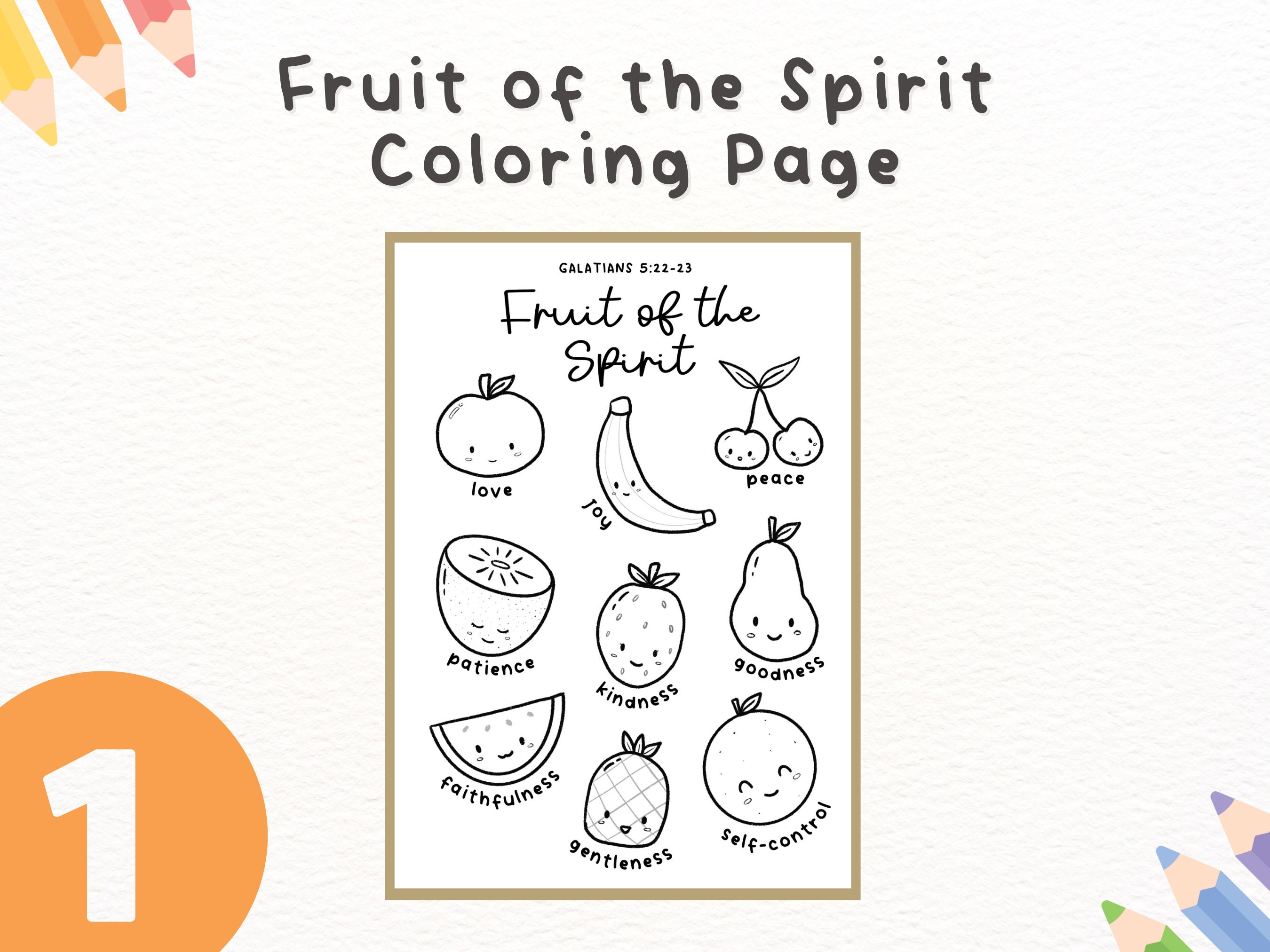 Fruit of the Spirit Learning Bundle for Children Sunday School ...