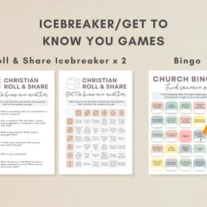 Christian Icebreaker Games Printable | Church Activities for Parties ...