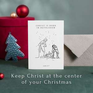Christian Bible Verse Christmas Cards Printable | Nativity Greeting ...