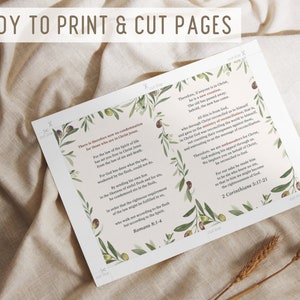 10 ESV Bible Verse Cards Printable | Olive Watercolor Scripture Memory ...