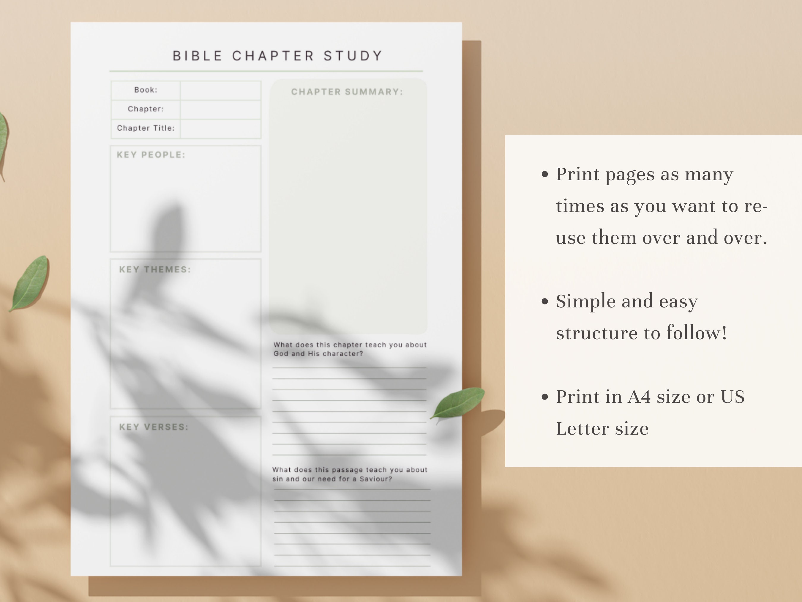 Bible Study Printable Templates PDF Bible Book Study, Bible Chapter ...