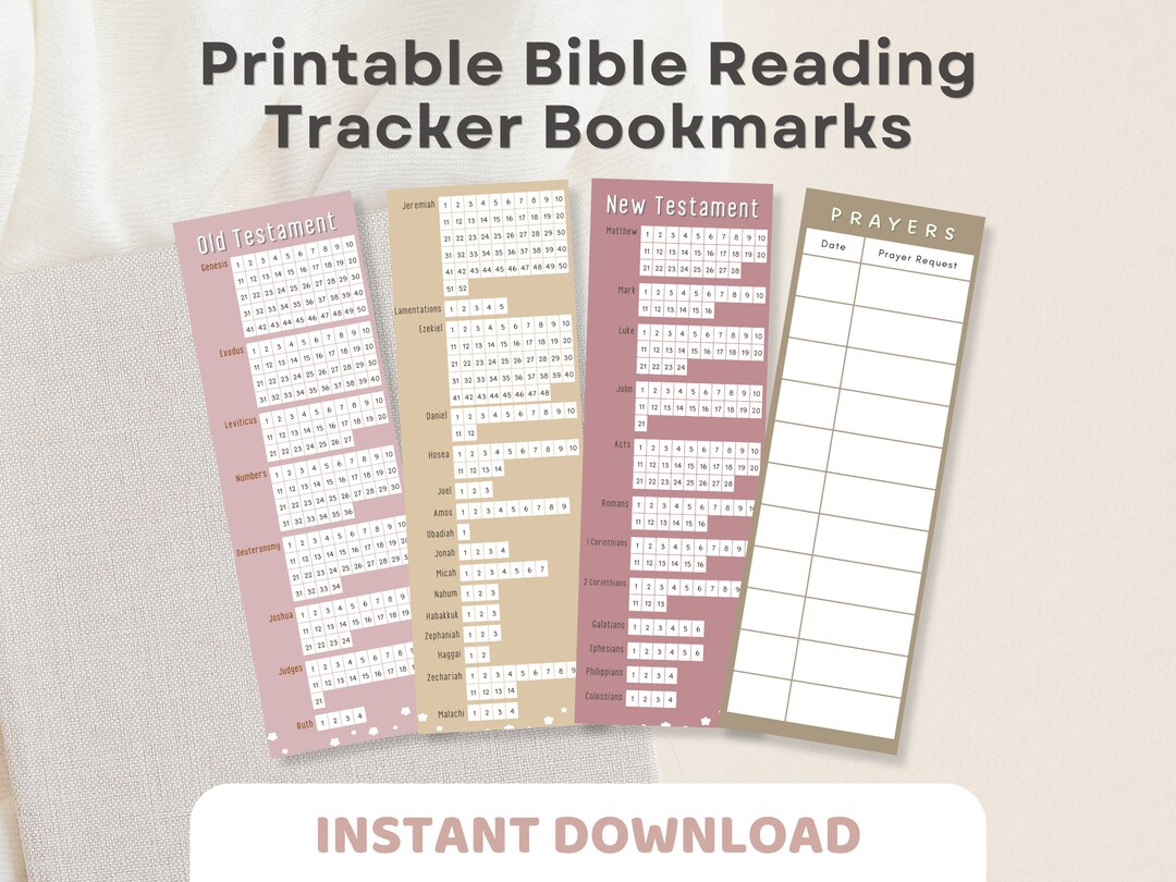 Bible Reading Tracker Bookmarks Printable | Christian Bookmarks, Books ...