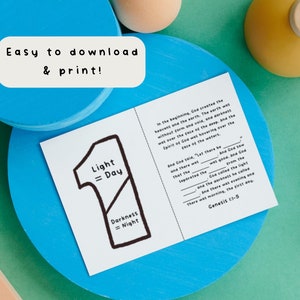 Days of Creation Activity With Bible Verses | Fill in the Blanks ...