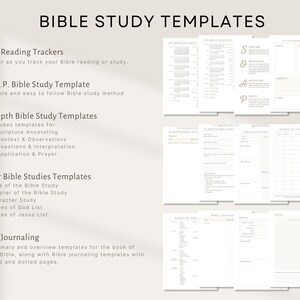 Faith Bible Study & Prayer Journal Printable | Devotional Templates ...