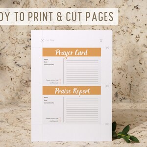 Prayer Request & Praise Report Cards Printable | Church Small Group ...