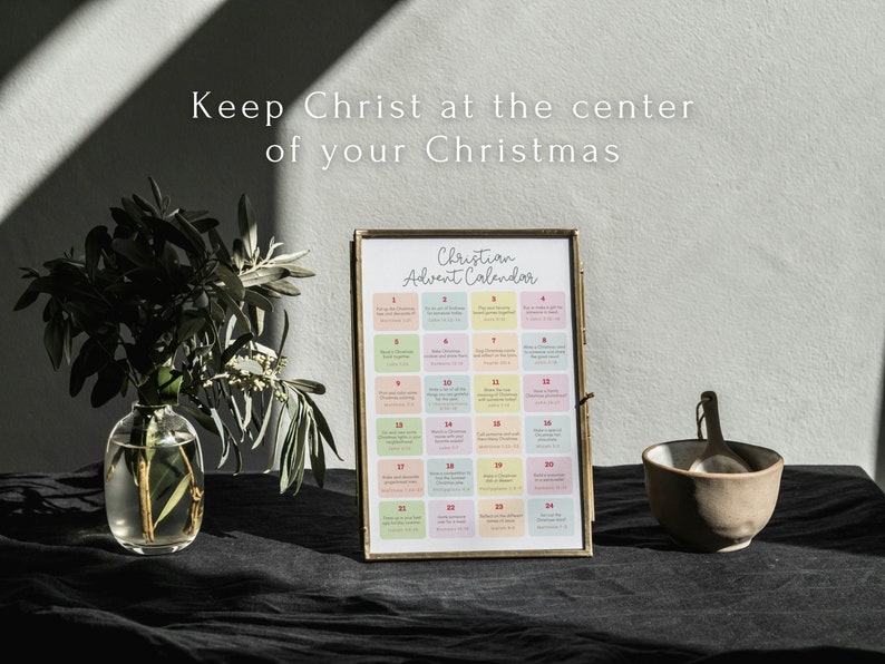 Christian Advent Activity Calendar: Family Christmas Countdown (digital ...