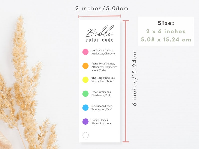 Bible Color Code Bookmarks | 5 Bible Study Highlighting Tool Bookmarks ...