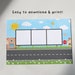 CVC Words Car Blending Mat Printable | Phonics Reading, Word Building ...