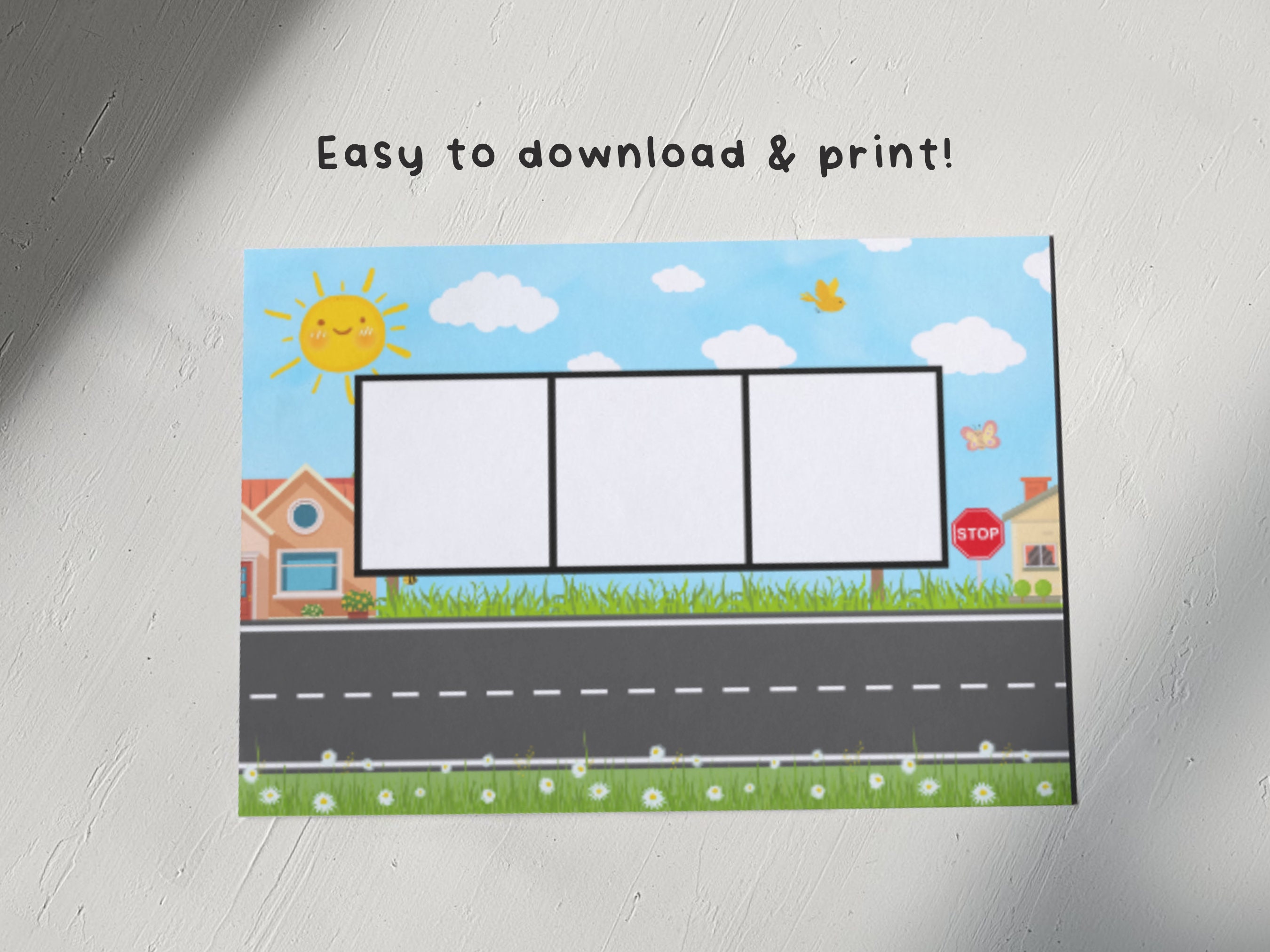 CVC Words Car Blending Mat Printable Phonics Reading, Word Building ...