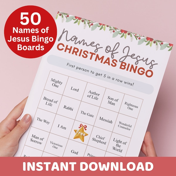 Names of Jesus Bingo - Etsy