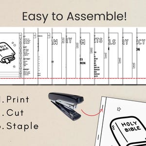 Books of the Bible Coloring Booklet Printable | Sunday School Craft ...