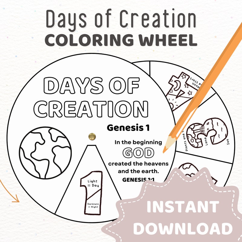 Days of Creation Wheel - Etsy