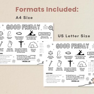 Good Friday Activity Sheet Printable | Crucifixion of Jesus, Kids Bible Coloring, Easter Sunday ...