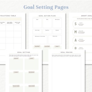 Christian Goals Planner Printable PDF, Faith Journal, Devotional Goals ...