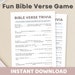Bible Verse Fill in the Blanks Game Printable | Old & New Testament ...