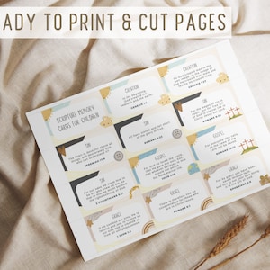 52 Children Scripture Cards Printable ESV | Kids Bible Verse Memory ...