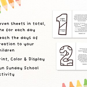 Days of Creation Activity With Bible Verses | Fill in the Blanks ...