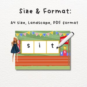 CVC Phonics Blending Mat Printable | Segment & Blend Words, Phonics ...